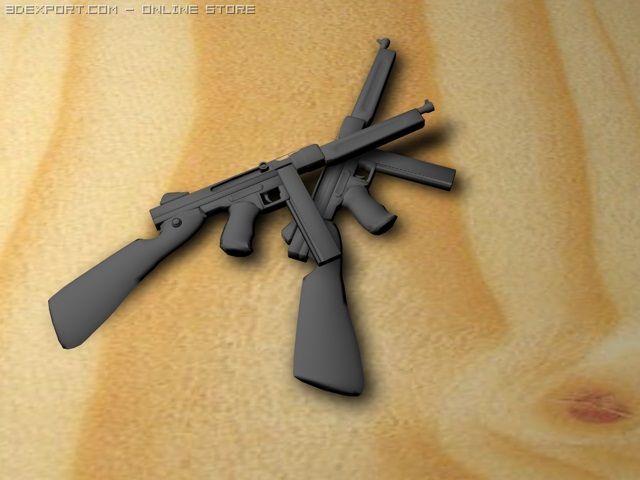 thompson 3D Model in Rifle 3DExport