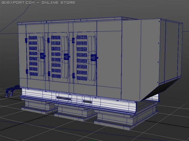 Electric generator 3D Model in Machines 3DExport