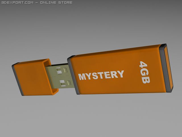 usb flash driver 3D Model in Computer 3DExport