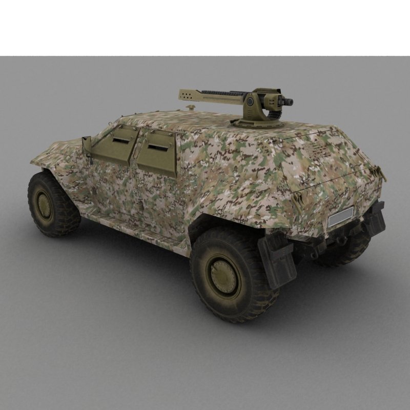 Army car 3D Model in Transport 3DExport