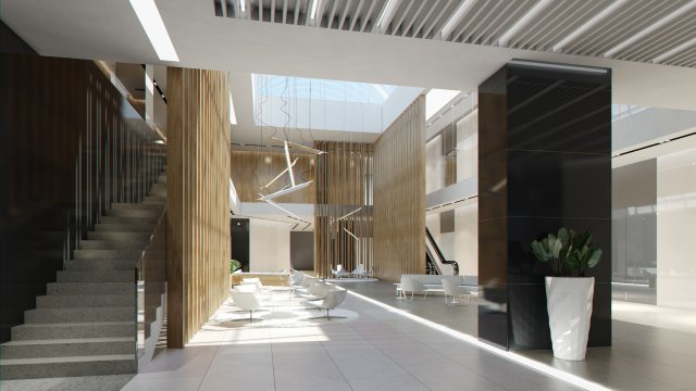 lobby hall foyer office commercial business scene 3D Model in Lobby ...