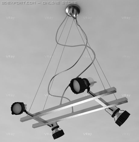 studio hanging light fixture 3D Model in Ceiling Lights 3DExport