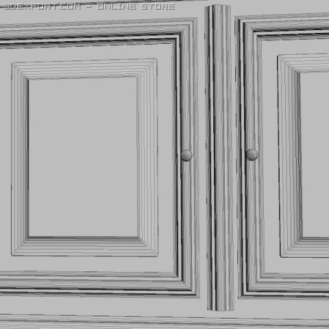 display case cabinet 3D Model in Shelving 3DExport