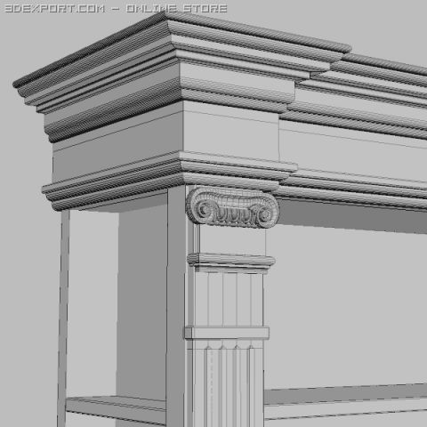 display case cabinet 3D Model in Shelving 3DExport