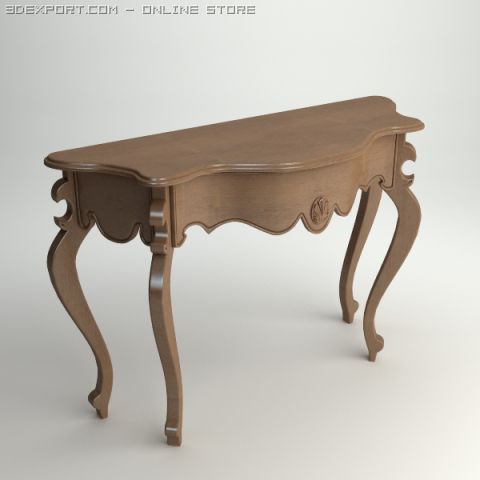 wooden console table 3D Models in Table 3DExport