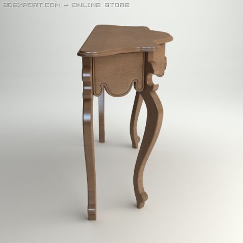 wooden console table 3D Models in Table 3DExport