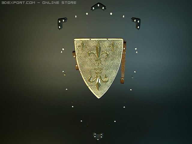 Historical Shields Collection Vol 2 3D Model in Shield 3DExport