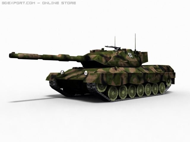 tank leopard 1a5 3D Model in Tank 3DExport