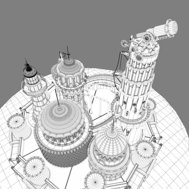 castle island Modelo 3D in Edificios 3DExport