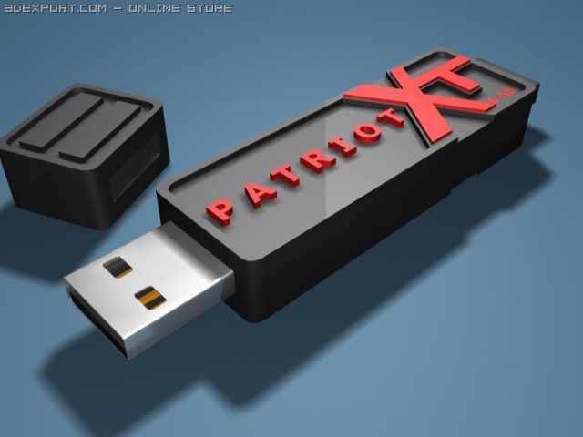 usb flash card 16 gb 3D Model in Computer 3DExport