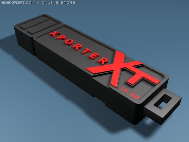 usb flash card 16 gb 3D Model in Computer 3DExport