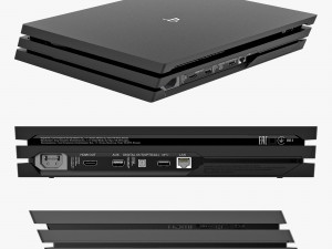 Sony playstation 4 pro set 3D in 3DExport