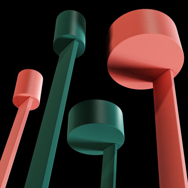 Flos wireline 3D Model in Ceiling Lights 3DExport