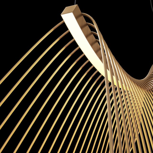 Roche bobois parabola suspension 3D Model in Ceiling Lights 3DExport