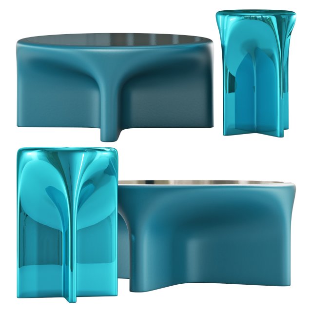 Roche bobois rocket cocktail table 3D Model in Table 3DExport