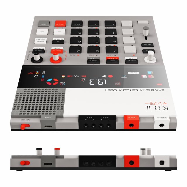 Teenage engineering EP-133 KO II 3D Model in Audio 3DExport