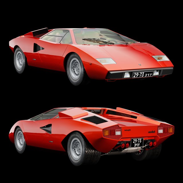 Countach LP400 3D Model in Sport Cars 3DExport