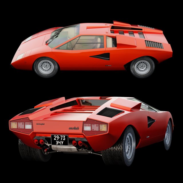 Countach LP400 3D Model in Sport Cars 3DExport