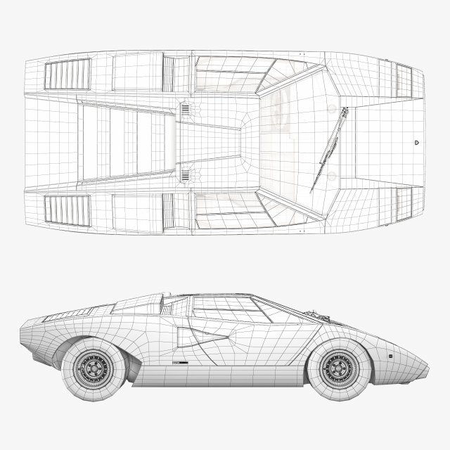 Countach LP400 3D Model in Sport Cars 3DExport
