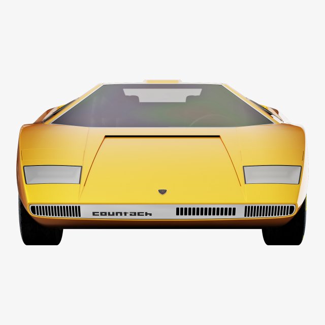 Countach LP500 3D Model in Concept 3DExport