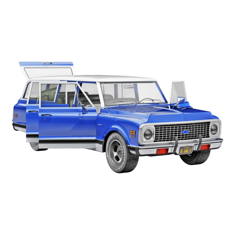Chevrolet suburban 1972 3D Model in Classic Cars 3DExport