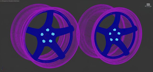 Work T5R 2P Wheel printable 3D Print Model in Automotive 3DExport