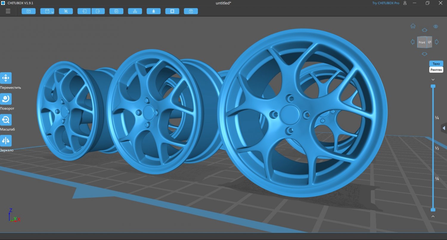 TSW Venom printable rim two versions 3D Print Model in Automotive 3DExport
