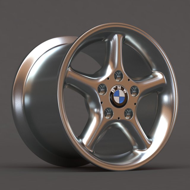 E36 Style 18 rim printable 3D Print Model in Automotive 3DExport