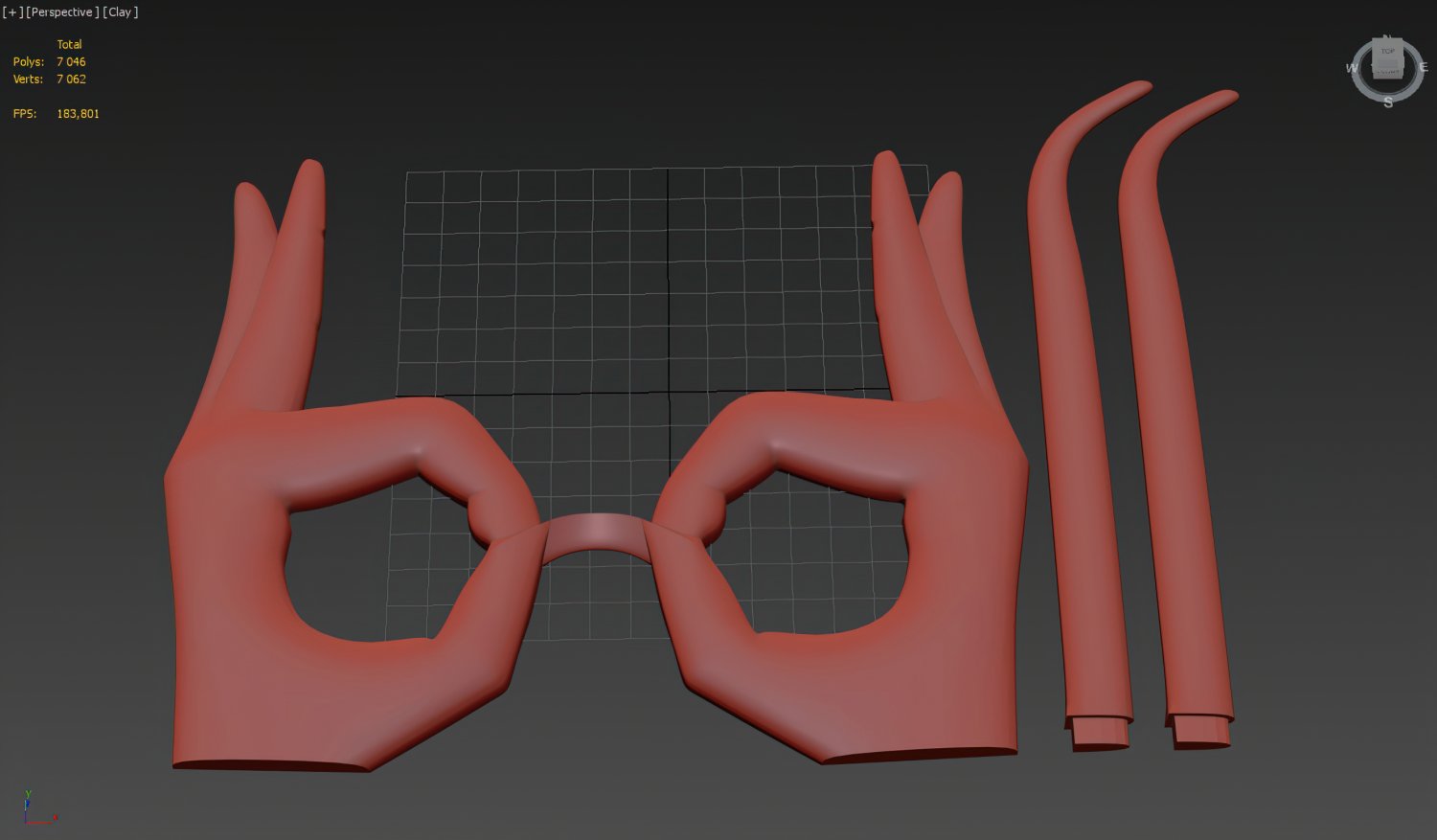 OK Glasses printable 3D Print Models in Glasses 3DExport
