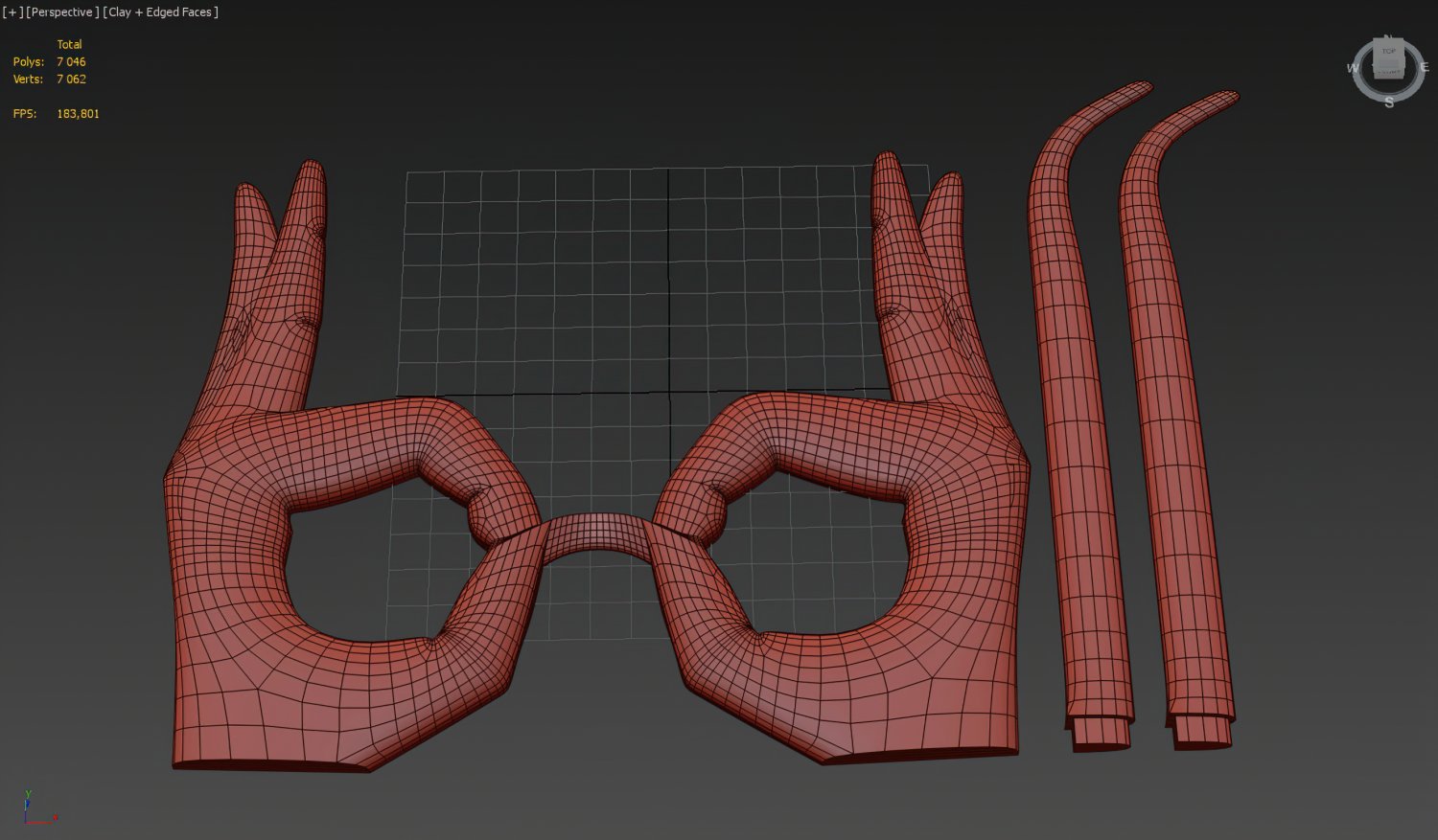 OK Glasses printable 3D Print Models in Glasses 3DExport