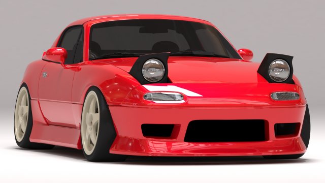 Miata KBD Body Kit Printable 3D Print Model in Automotive 3DExport