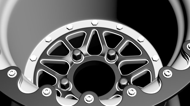 RBZ Billet Speedster Wheel ffront and rear 3D Print Model in Automotive ...