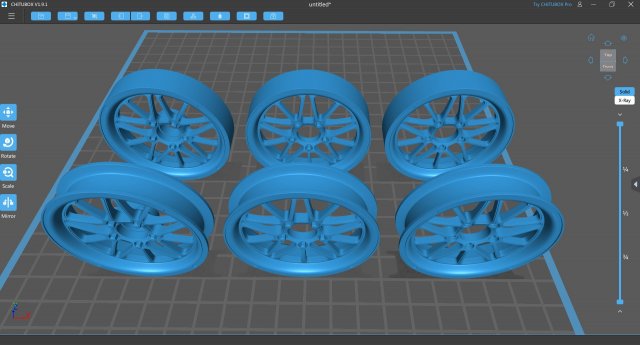 RBZ Billet Speedster Wheel ffront and rear 3D Print Model in Automotive ...
