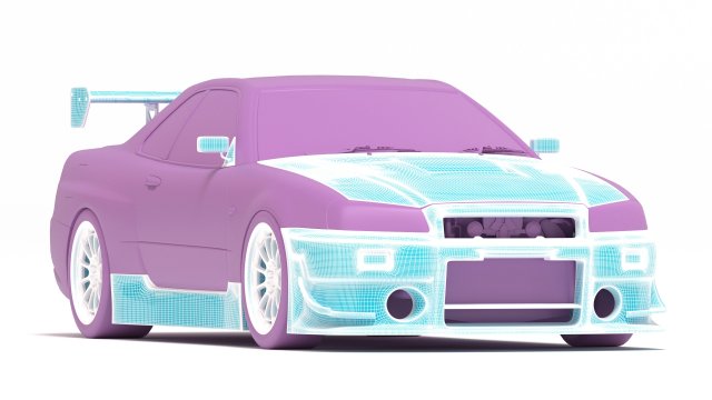 Nissan R34 N1 Super Taikyu Kit 3D Print Model in Automotive 3DExport