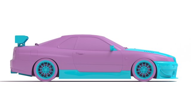 Nissan R34 N1 Super Taikyu Kit 3D Print Model in Automotive 3DExport