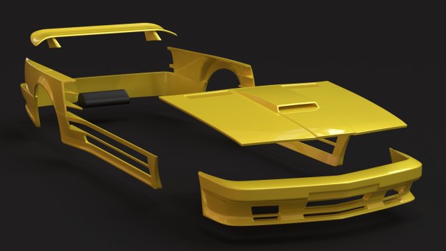 Gemballa M635 CSI Body Kit 3D Print Model in Automotive 3DExport