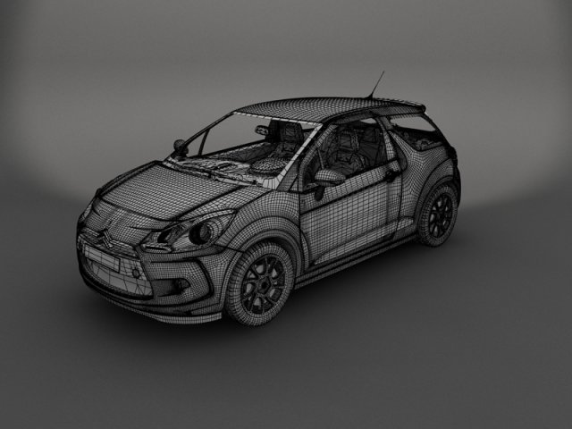 citroen ds3 3D Model in Compact Cars 3DExport