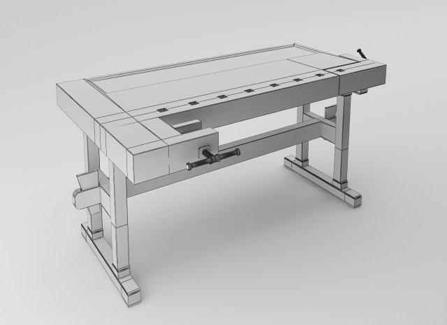 carpentry bench 3D Model in Masa 3DExport