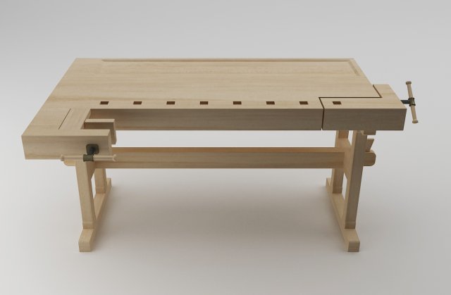 carpentry bench 3D Model in Table 3DExport