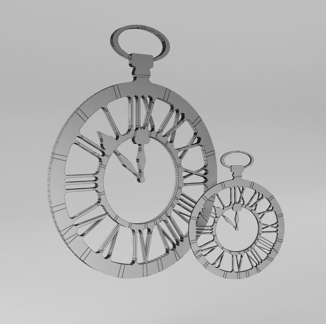 decorative clock 3D Model in Other 3DExport