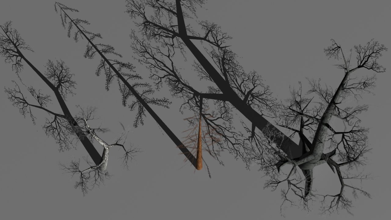 3 dead trees 3D Model in Tree 3DExport