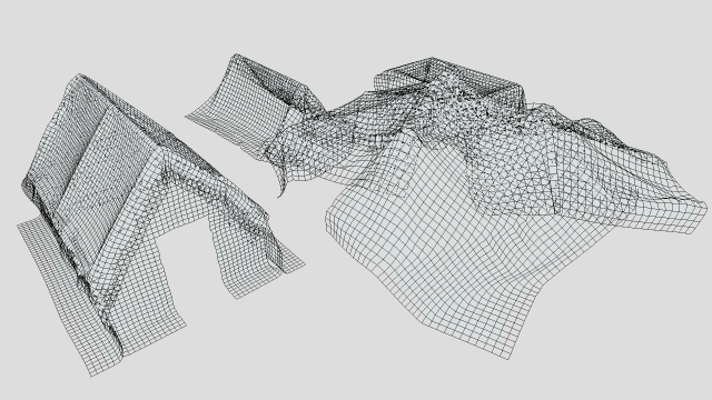 Camouflage netting 3D Model in Construction 3DExport