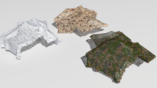 Camouflage netting 3D Model in Construction 3DExport