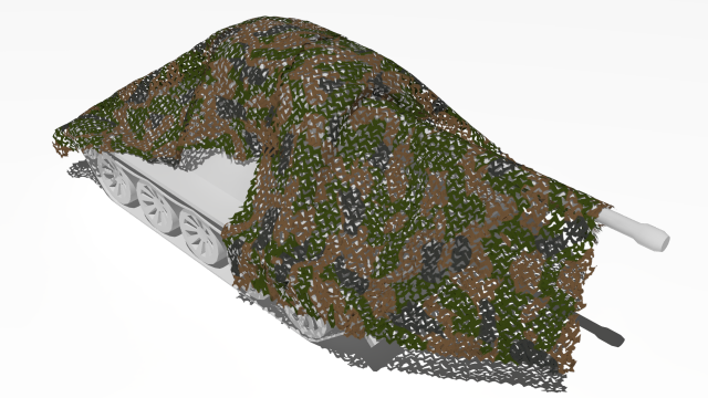 Camouflage netting 3D Model in Construction 3DExport