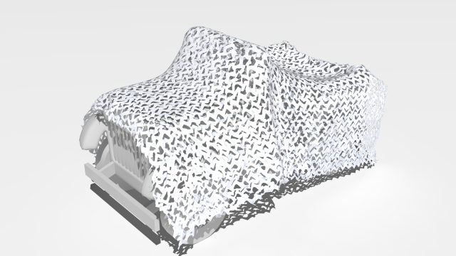 Camouflage netting 3D Model in Construction 3DExport