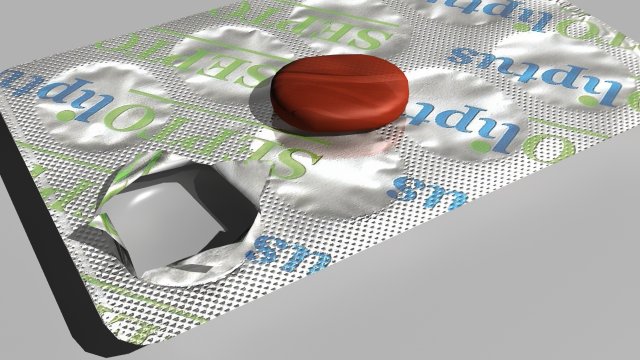 pills and drugs 3D Model in Medicines 3DExport
