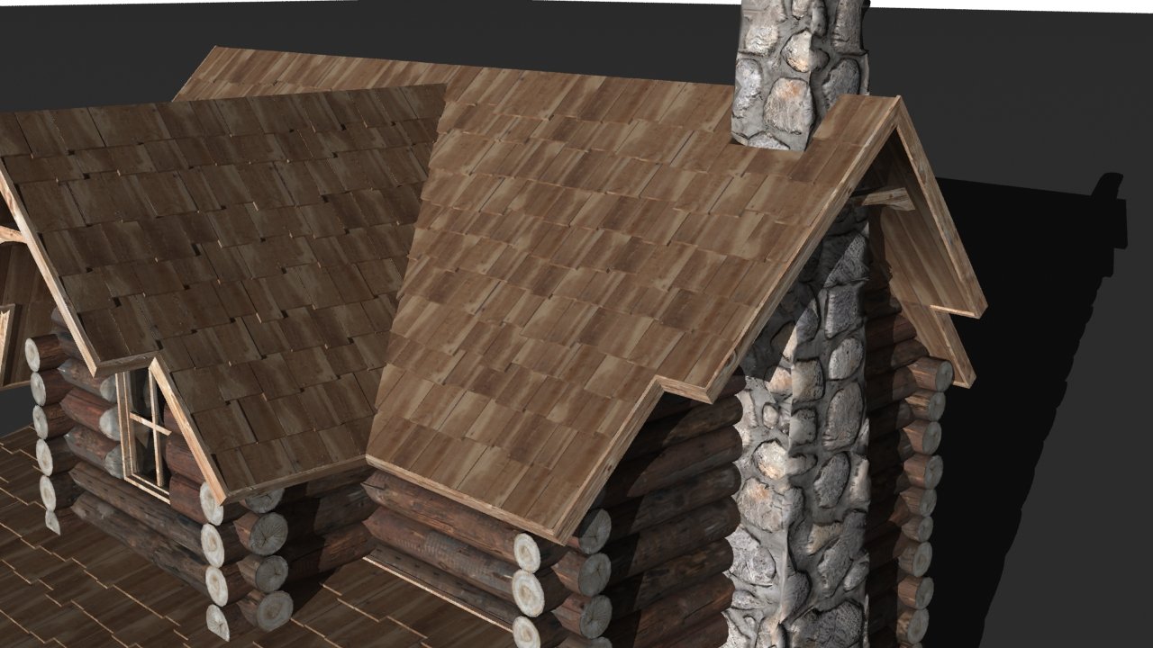 Log cabin 3D Model in Buildings 3DExport