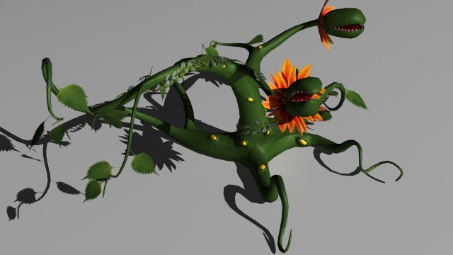 vine monster plant 3D Model in Monster 3DExport