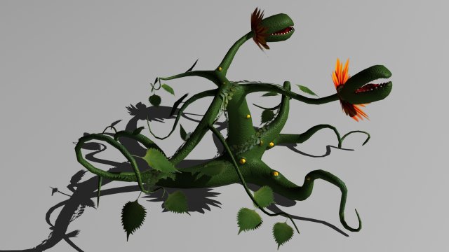 vine monster plant 3D Model in Monster 3DExport