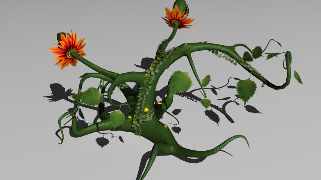 vine monster plant 3D Model in Monster 3DExport
